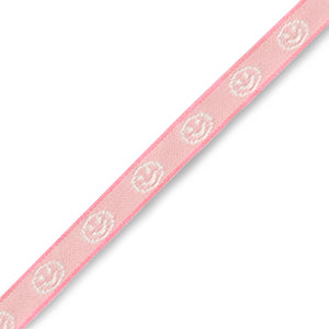 Lint Smiley Roze Wit - 1 meter – By Christa